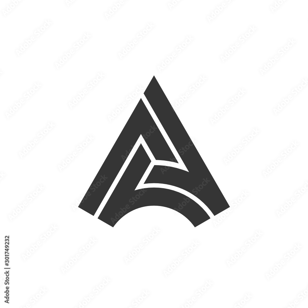 A Letter Logo Monogram Design Element Template Stock Vector | Adobe Stock