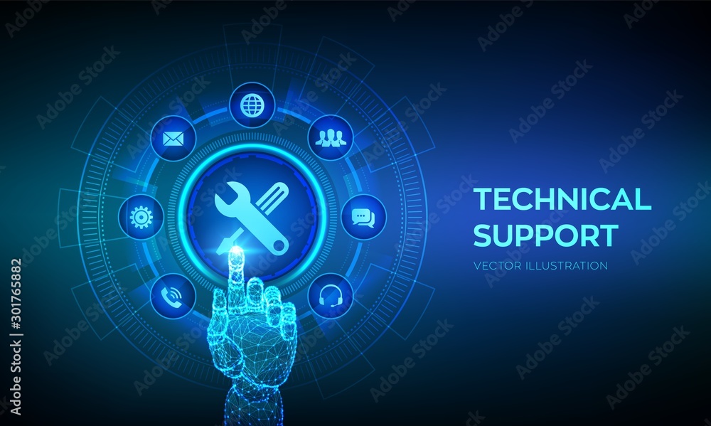 Technical support. Customer help. Tech support. Customer service ...