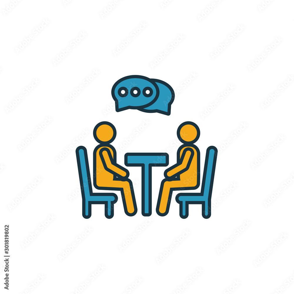 Negotiation icon. Simple element from soft skills icons collection ...