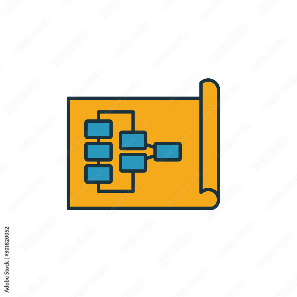 Planning icon. Simple element from soft skills icons collection ...