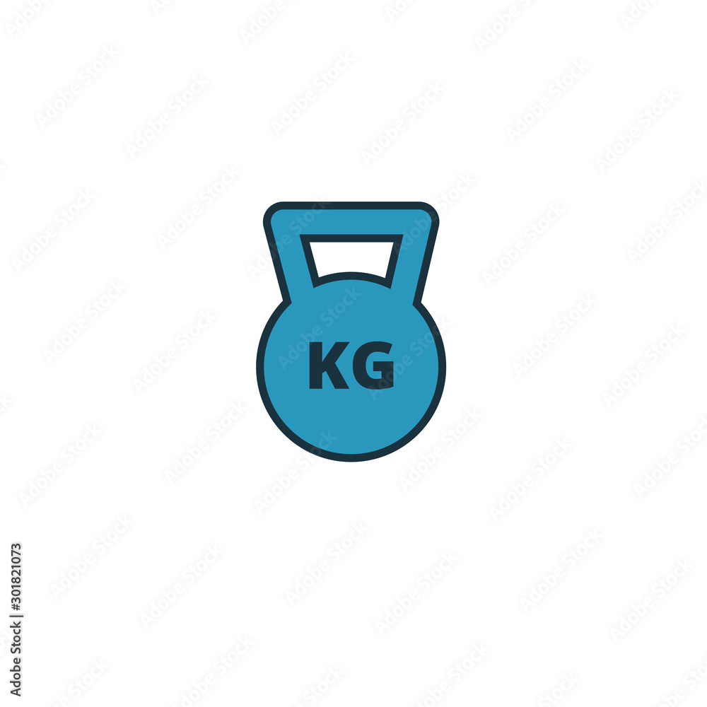 Weight icon. Simple element from sport equipment icons collection ...