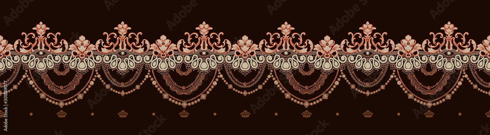 Exquisite border design, border pattern Stock Illustration | Adobe Stock