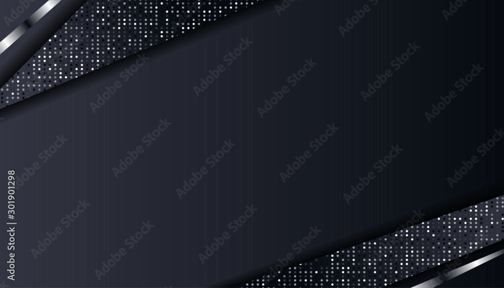 Abstract Dark Metallic Silver Frame Layout Design Background Template ...