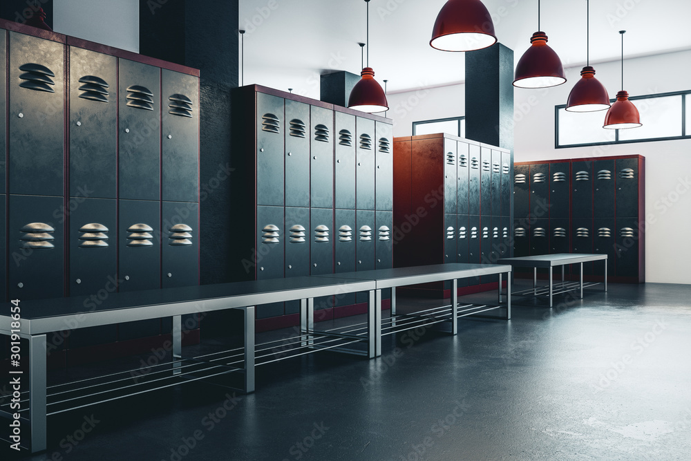 American locker room Stock Photo | Adobe Stock