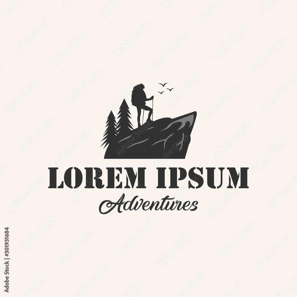 adventure logo design inspiration, vector eps 10 Stock Vector | Adobe Stock