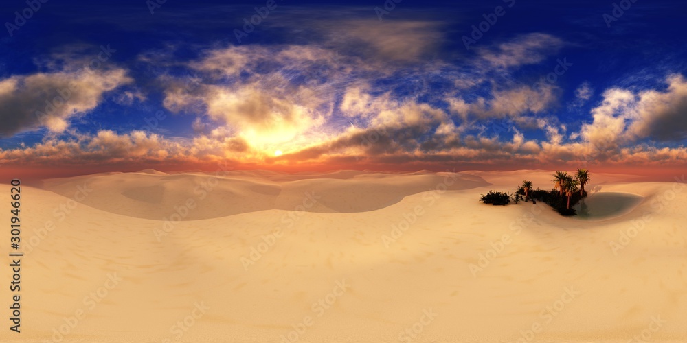 sandy desert. Environment map. HDRI . equidistant projection. Spherical ...