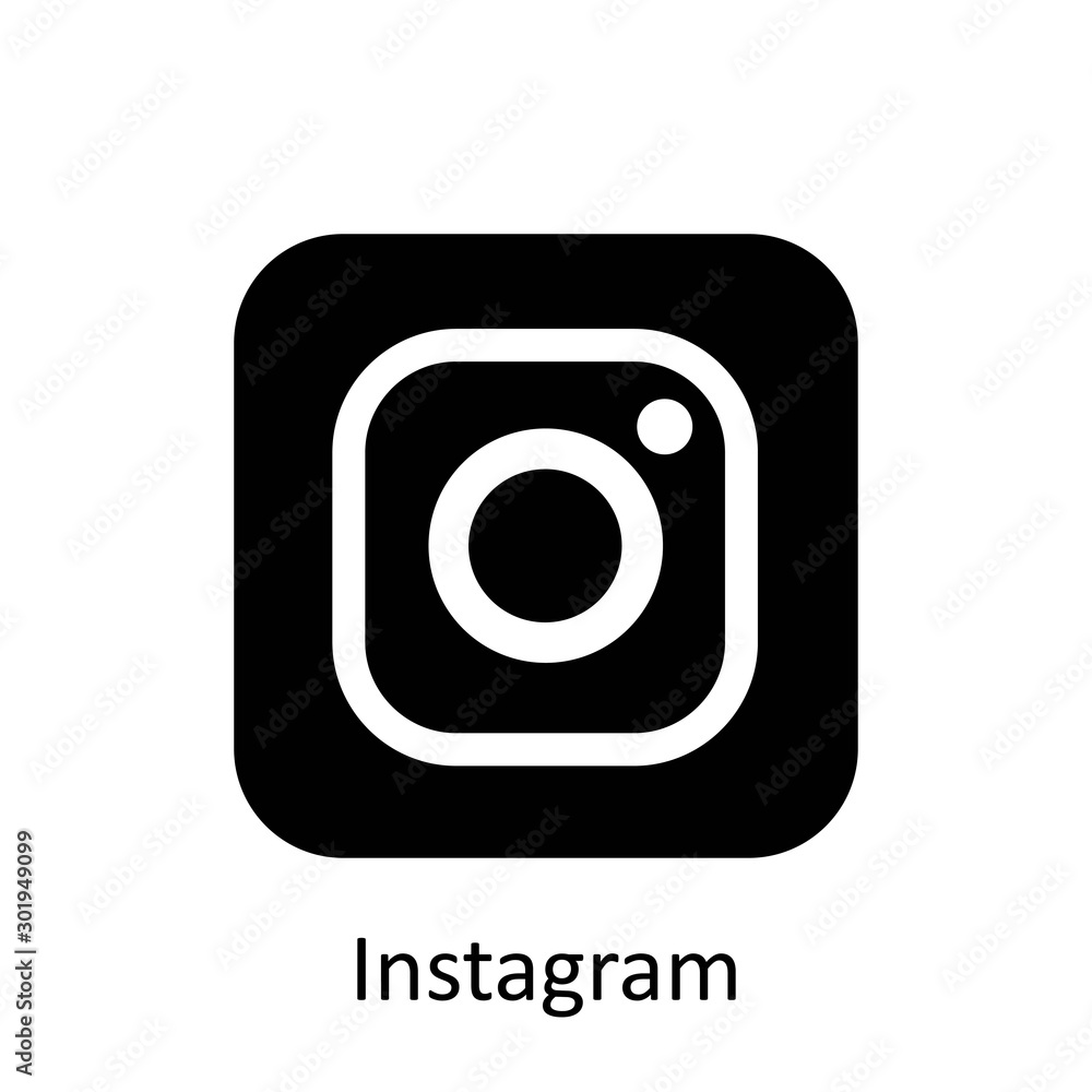 Instagram icon of social media logos Stock Vector | Adobe Stock