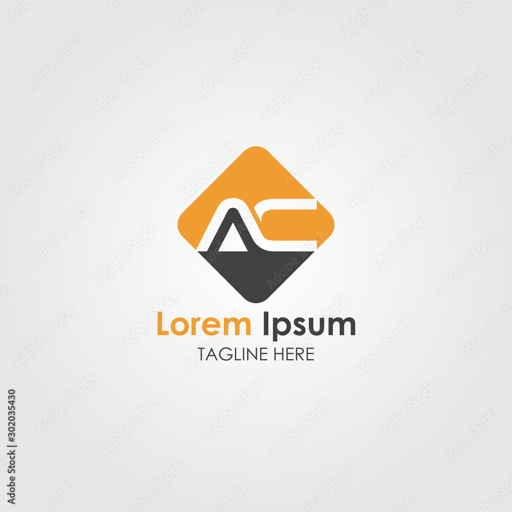 Simple AC letter Logo. Creative Letter AC Logo vector Template. letter ...