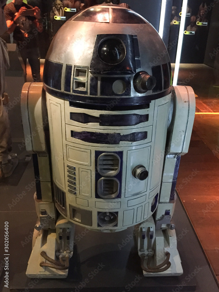 star wars identities R2D2 Exhibition robot Stock Photo | Adobe Stock