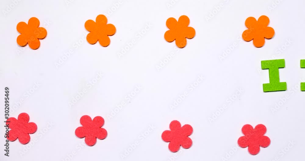 Letter I of the English alphabet. The letter is made of dancing font ...