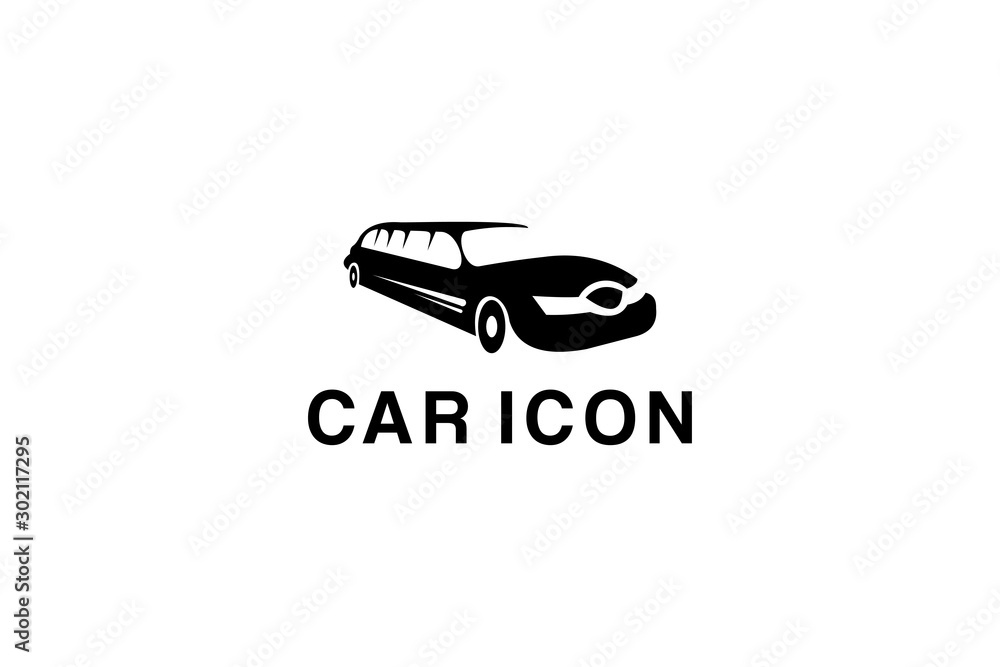 limousine logo icon vector isolated Stock Vector | Adobe Stock