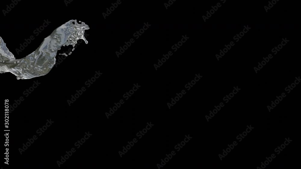 Slow motion Animation of Nature water flowing, Liquid swirling and ...