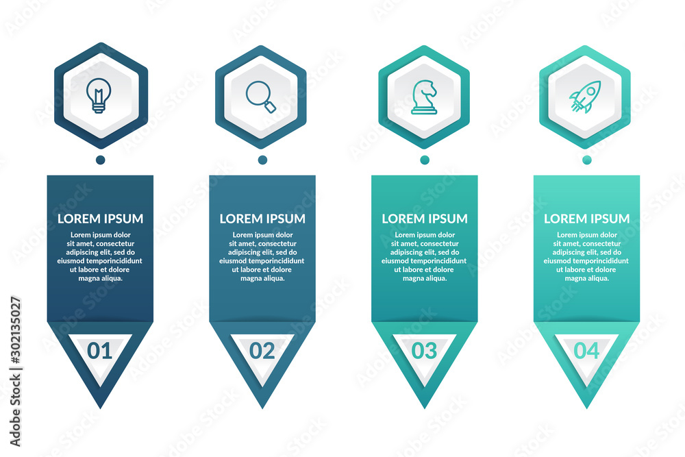 step or process infographic template design . infographic concept for ...