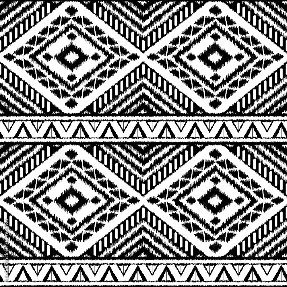 Boho Pattern Black And White