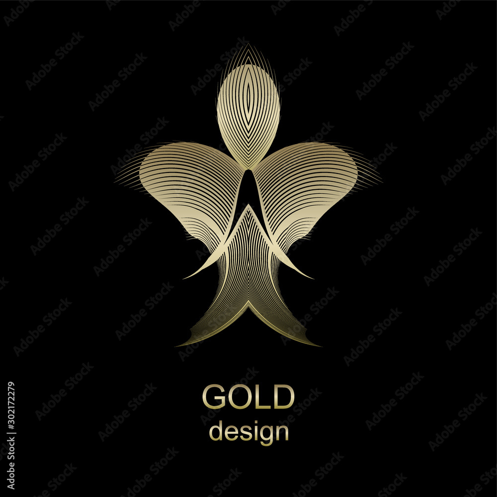 Elegant gold symbol, sign, logo, emblem. Stock Vector | Adobe Stock