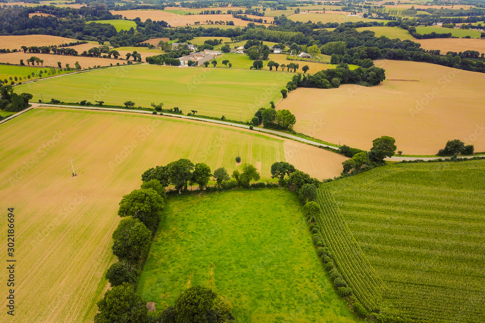 Fields of agriculture after the harvest Stock Photo | Adobe Stock