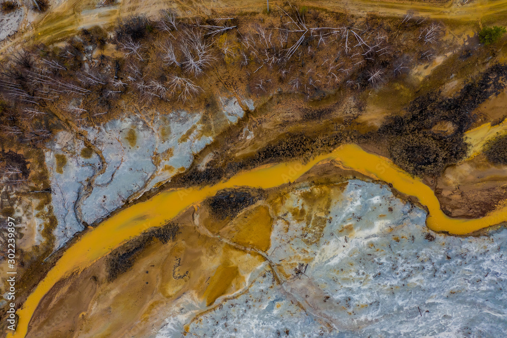 toxic waste on grounds of the yellow water nature pollution is an ...