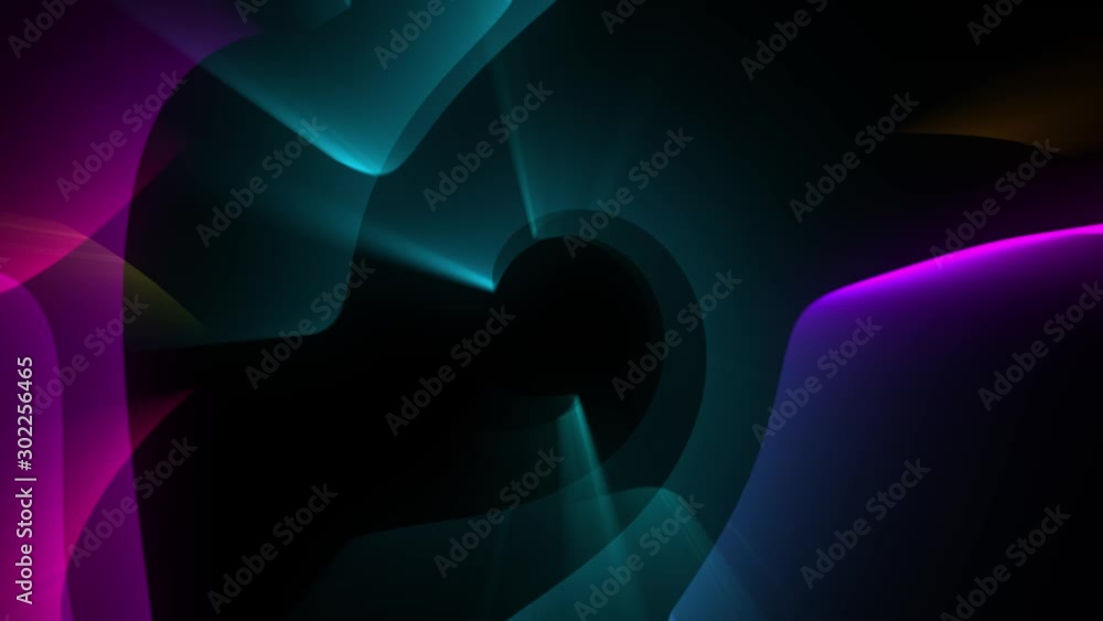 Abstract lines and glowing shapes with neon light rays. Cool background ...