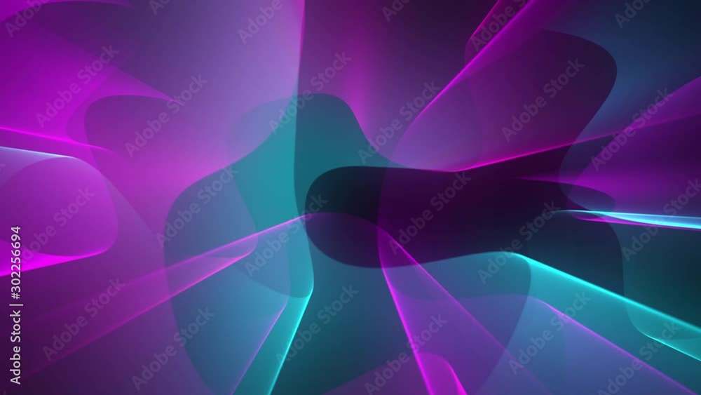 Abstract lines and glowing shapes with neon light rays. Cool background ...