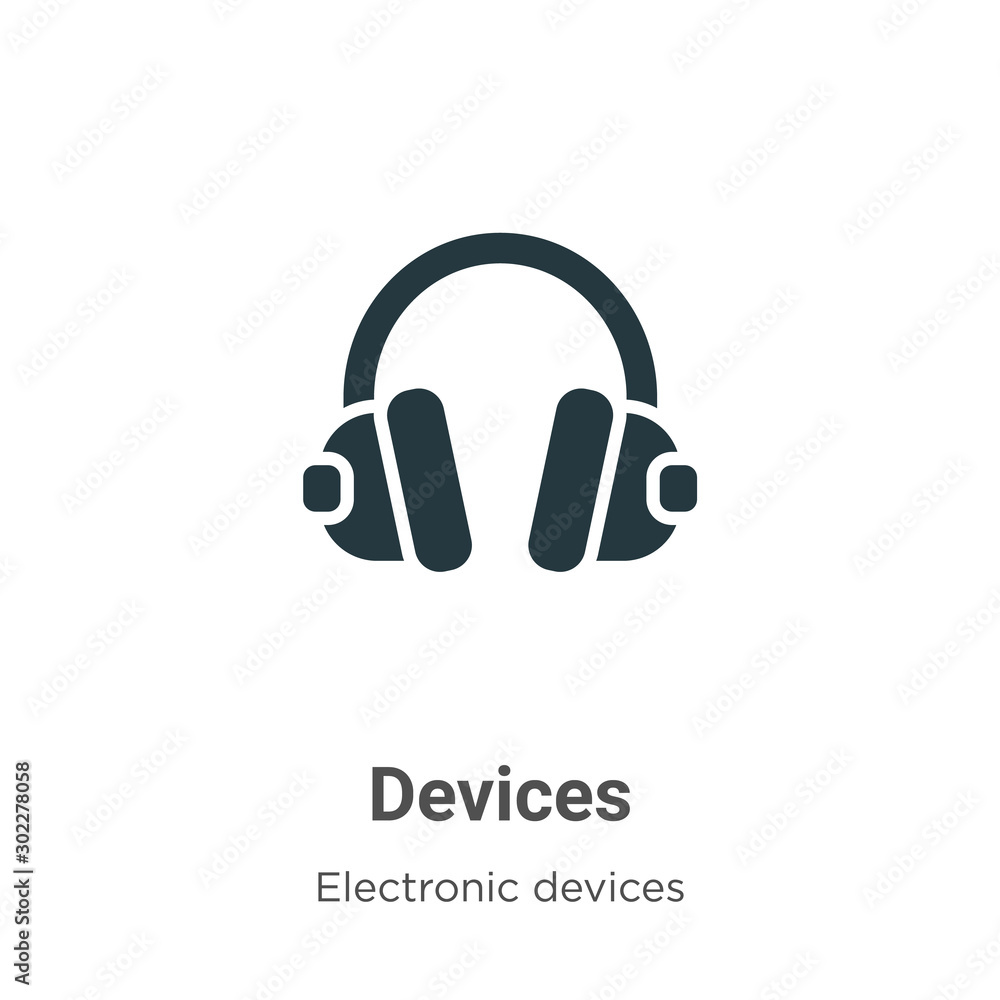 Devices vector icon on white background. Flat vector devices icon ...