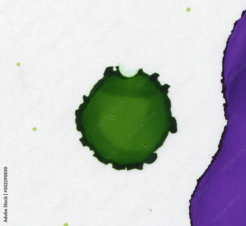 Dark Green Ink Drop on White Paper, Forrest Green Ink Splatter Stock ...