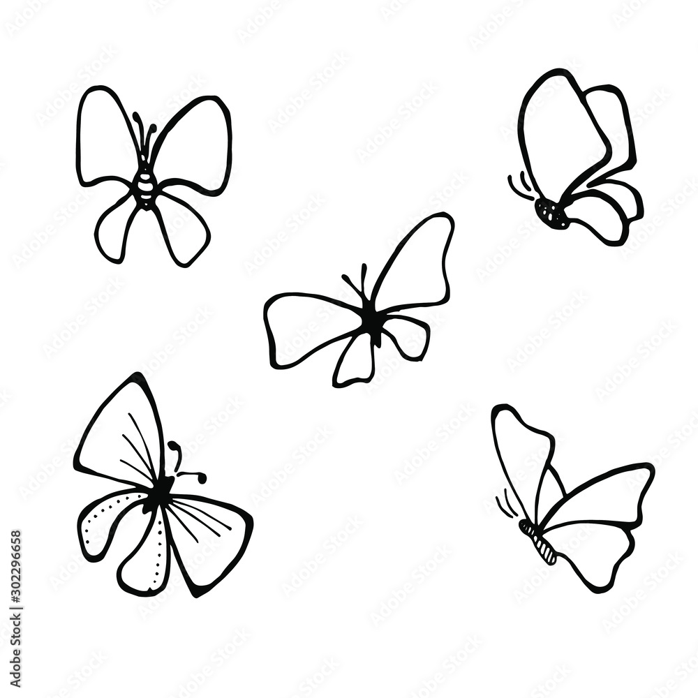 Vintage Butterfly Vector