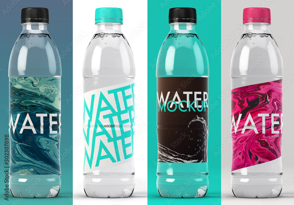Water Bottle Mockup Stock Template | Adobe Stock