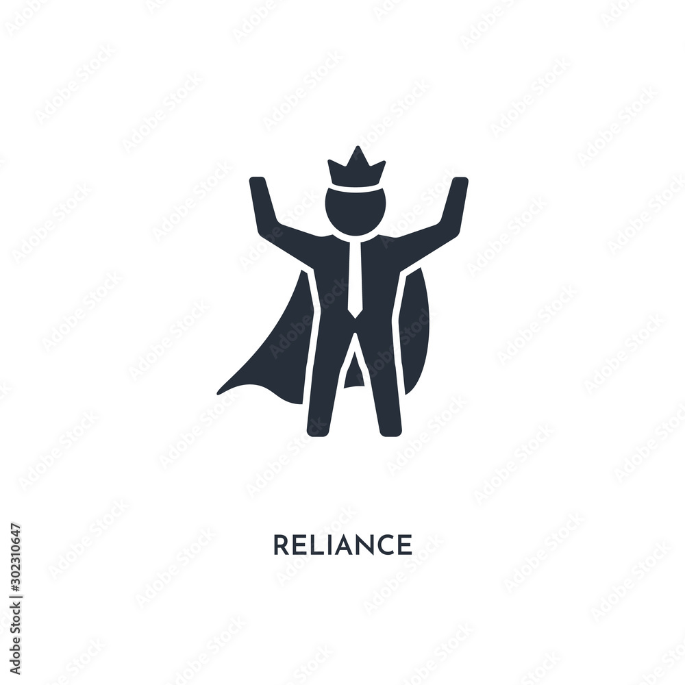 reliance icon. simple element illustration. isolated trendy filled ...