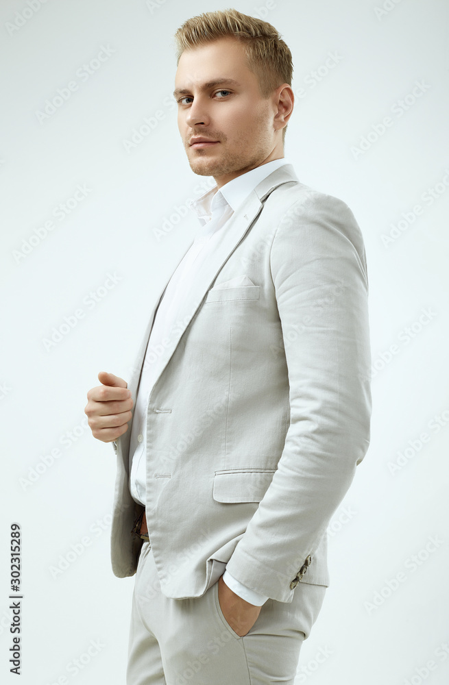 Blonde Man In Suit