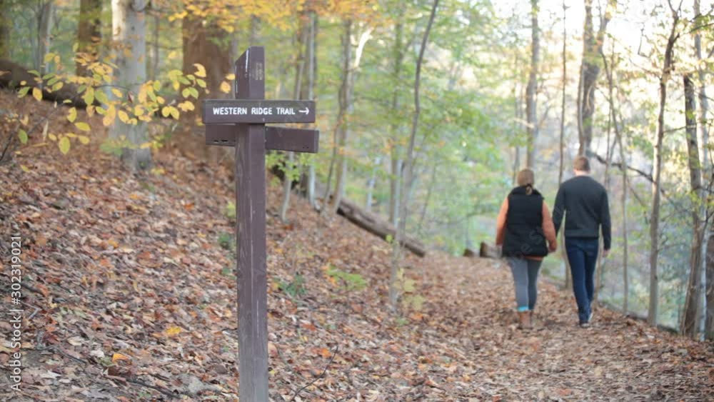 Couple walks on Western Ridge Trail near Melvin Hazen Trail - Rock ...