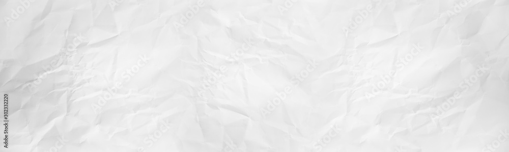 wide panorama crumpled paper texture background. crush paper so that it ...