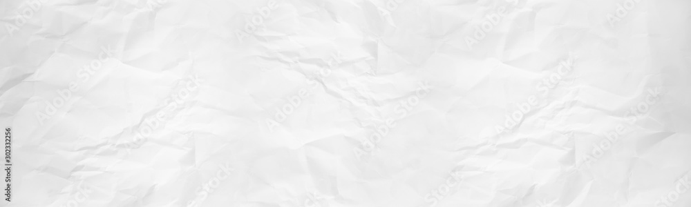 wide panorama crumpled paper texture background. crush paper so that it ...
