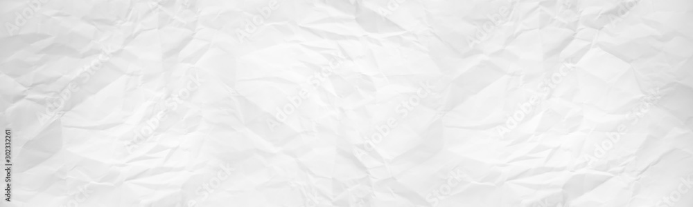 wide panorama crumpled paper texture background. crush paper so that it ...
