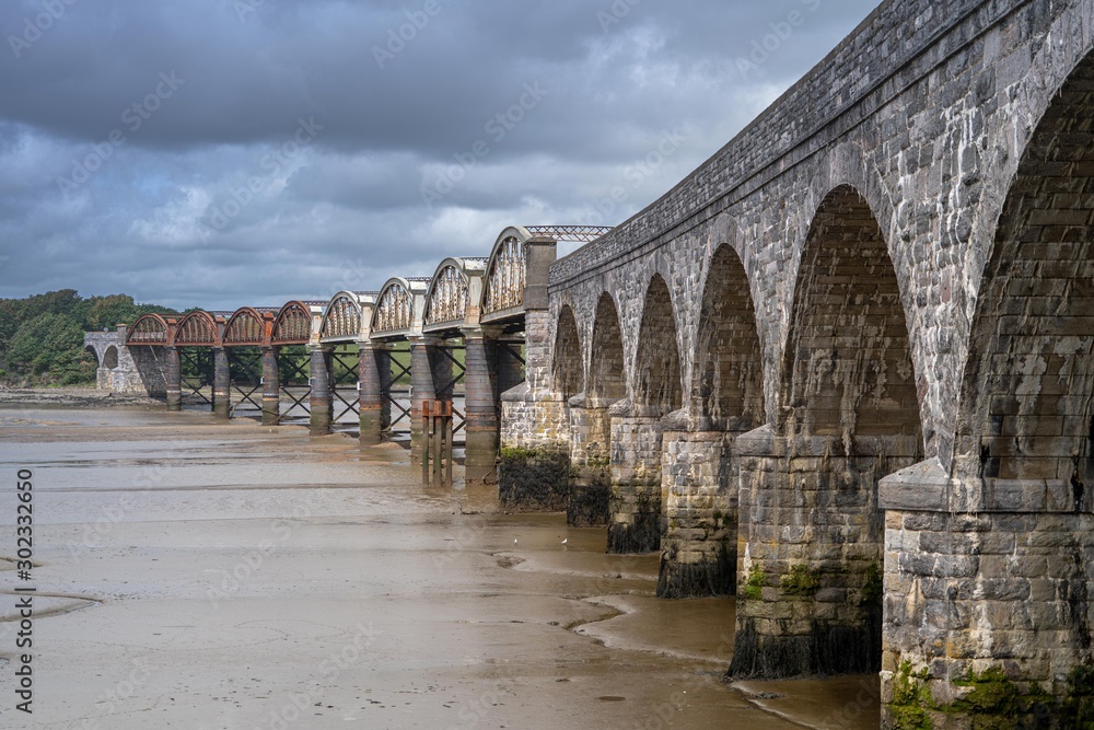 Railyway Bridge of the Tamar Valley Line over the River Tavy in ...