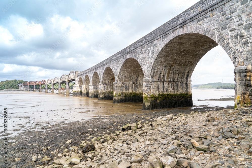Railyway Bridge of the Tamar Valley Line over the River Tavy in ...