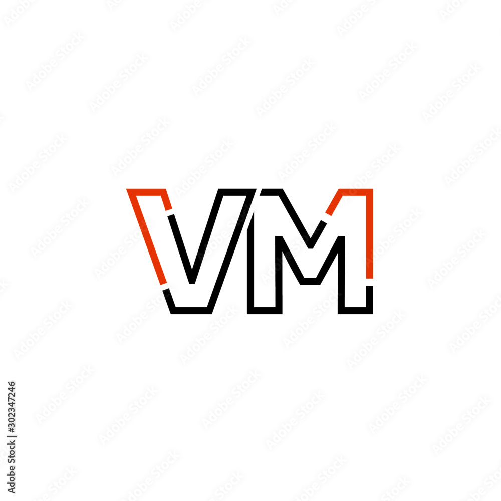Letter VM logo icon design template elements Stock Vector | Adobe Stock