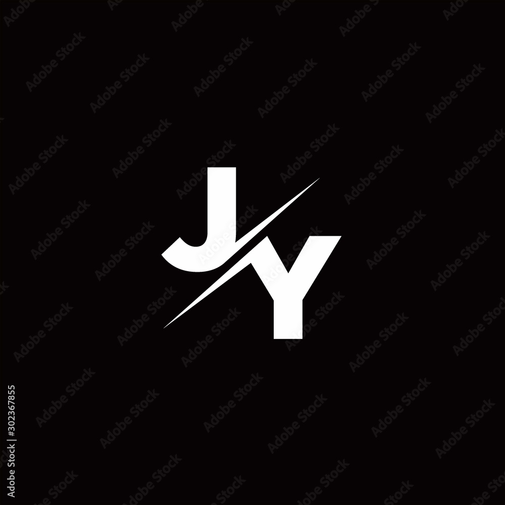 JY Logo Letter Monogram Slash with Modern logo designs template Stock ...