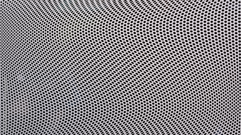 Wave of white See Through Sticker wrap on black glass door for effect ...