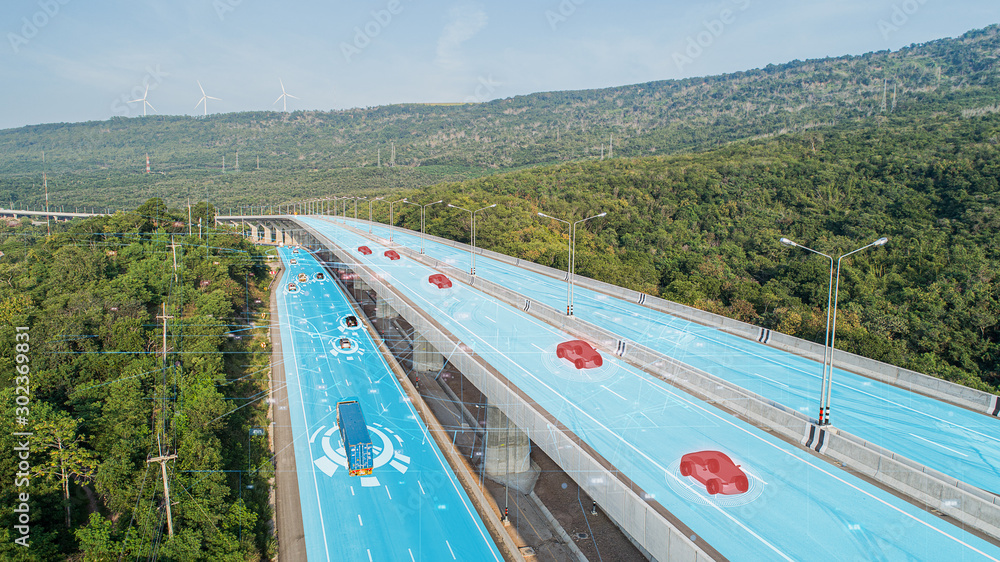 AI-Powered System Delivers Safer Vehicles.Autonomous self drive vehicle ...