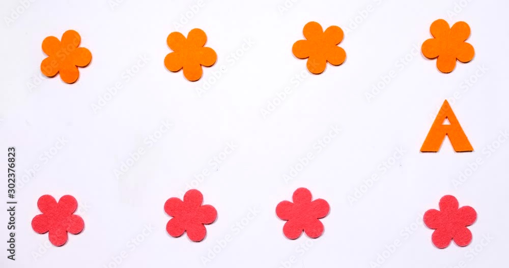 Letter A of the English alphabet. Dancing letter on a white background ...