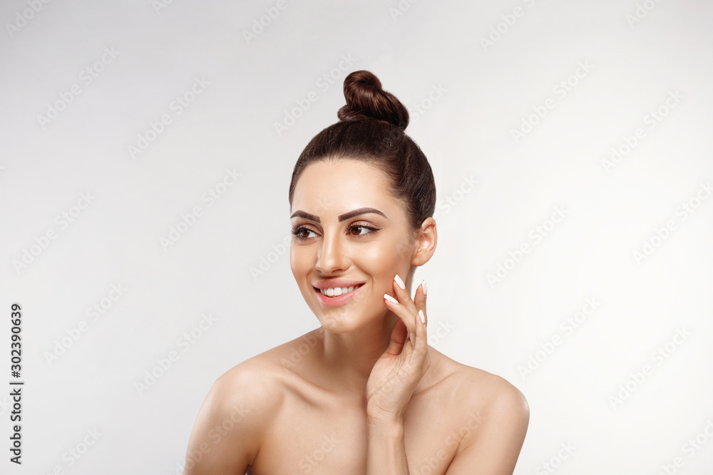 Beauty Woman Cosmetics Portrait Of Female Perfect Clean Skin Care
