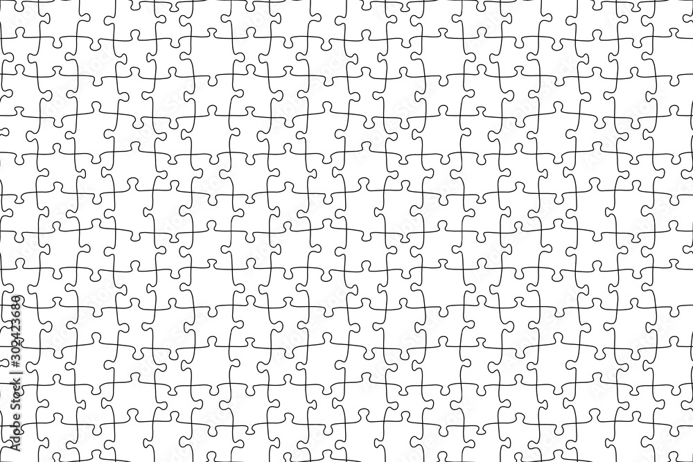 Seamless jigsaw puzzle game pattern. Illustration vector background ...