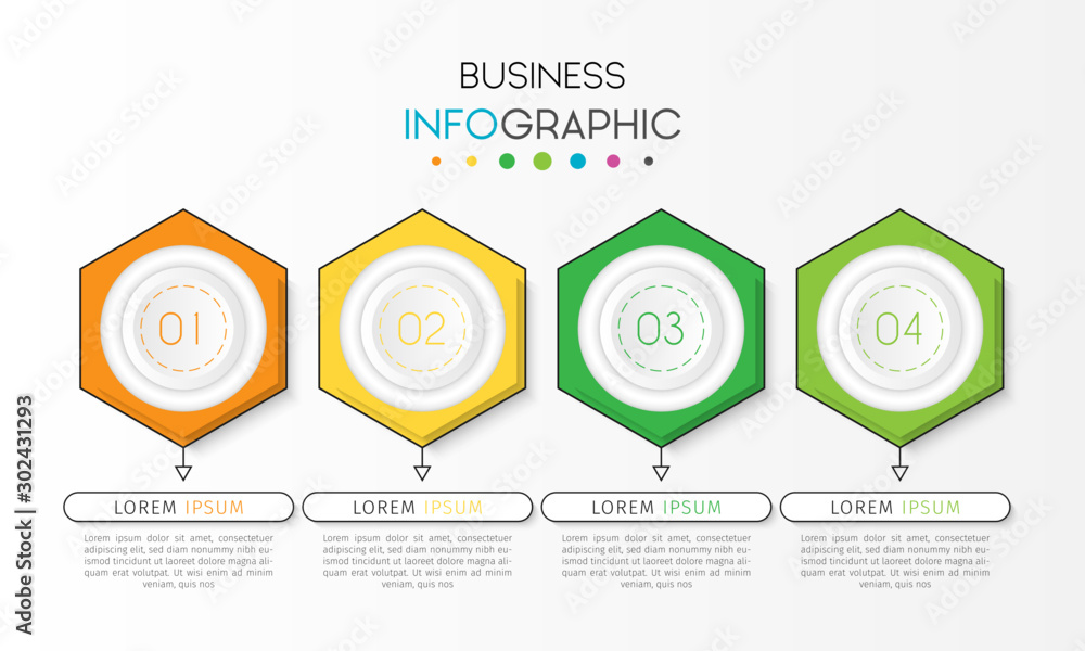 Vector infographic design template with 5 options or steps. Can be used ...