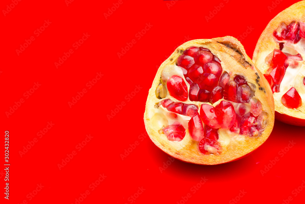 Granada, fruta de la Granada, rica en vitaminas y antioxidantes; se ...