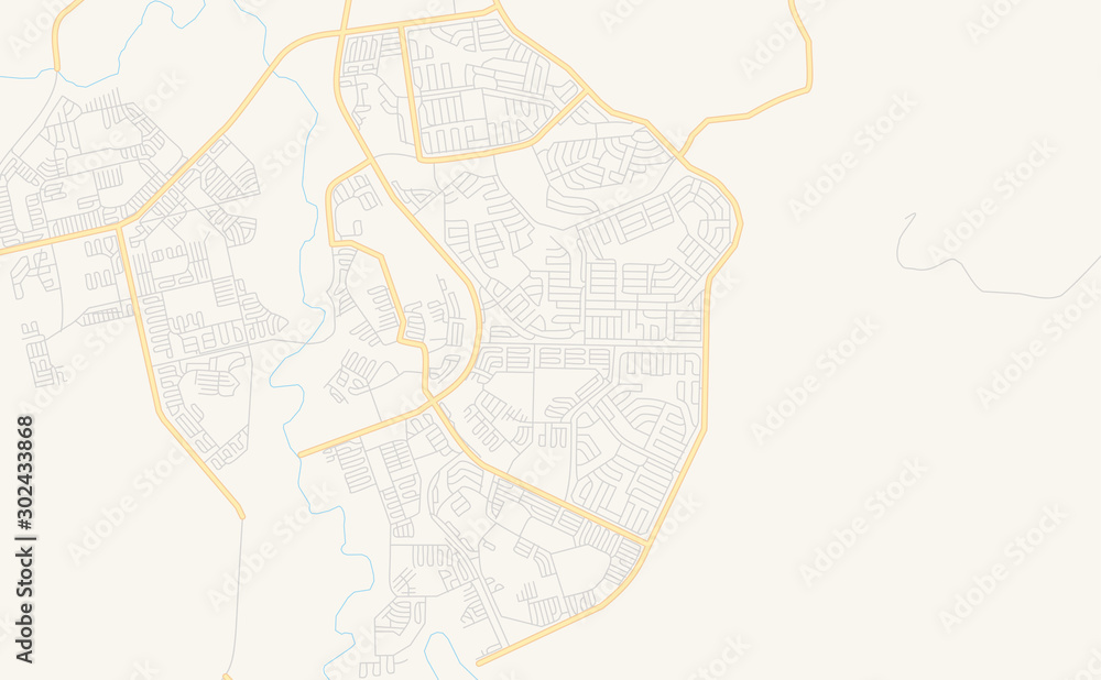 Printable street map of Botshabelo, South Africa Stock Vector | Adobe Stock