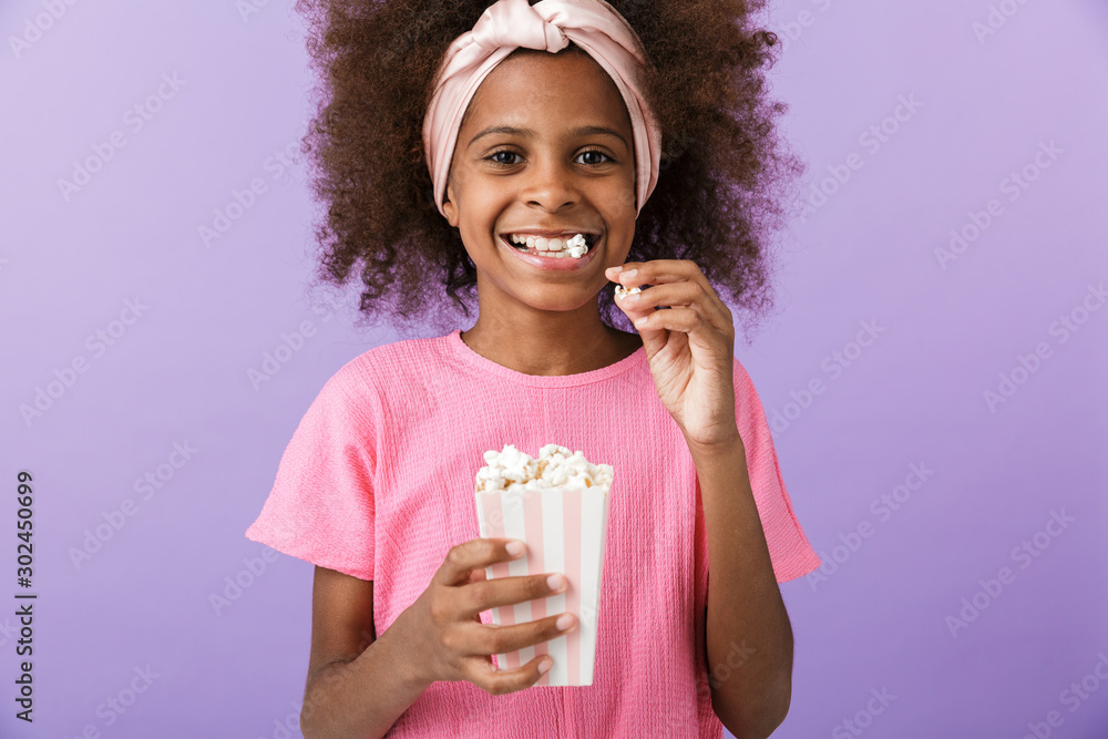 Kid Eating Popcorn