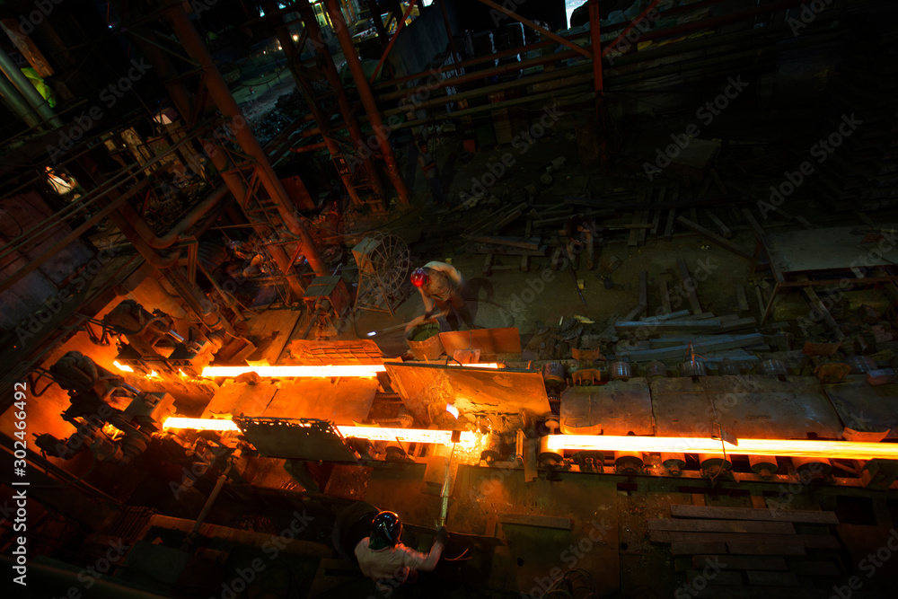 From metal scrap to Iron and iron rod making steel factory at Demra ...