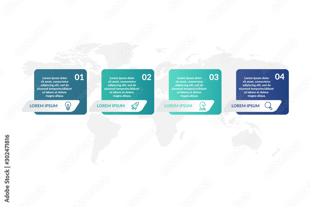 step or process infographic template design . infographic concept for ...