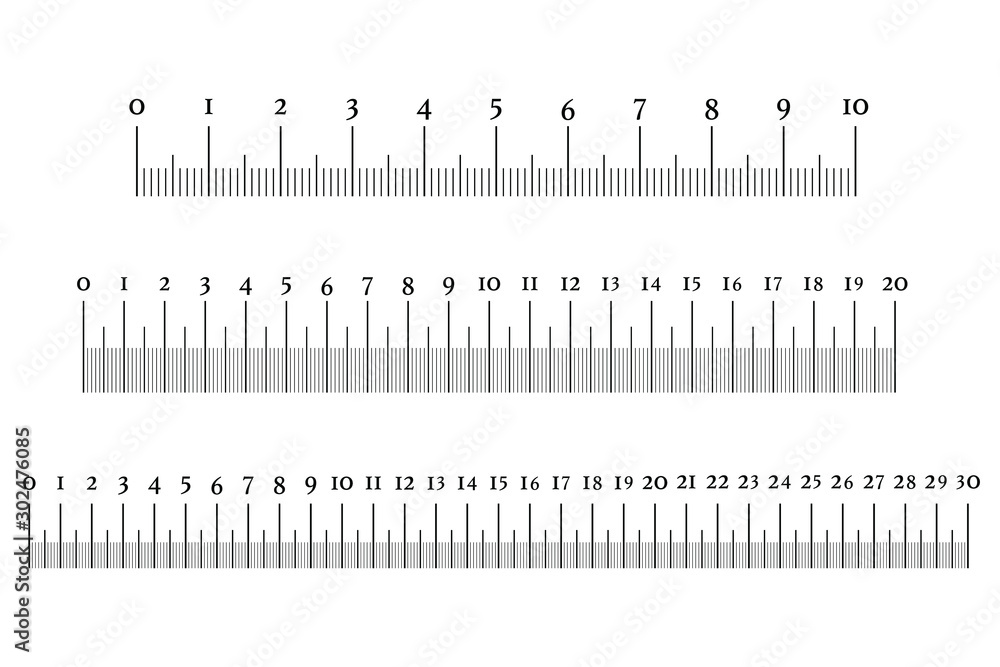 Original Centimetre Ruler. Measuring tool, Graduation grid, flat vector ...