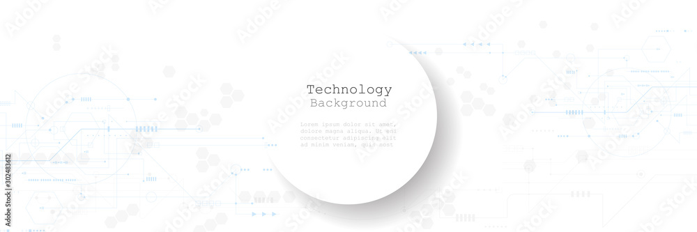 Vector banner design circuit board. Illustration Abstract modern ...